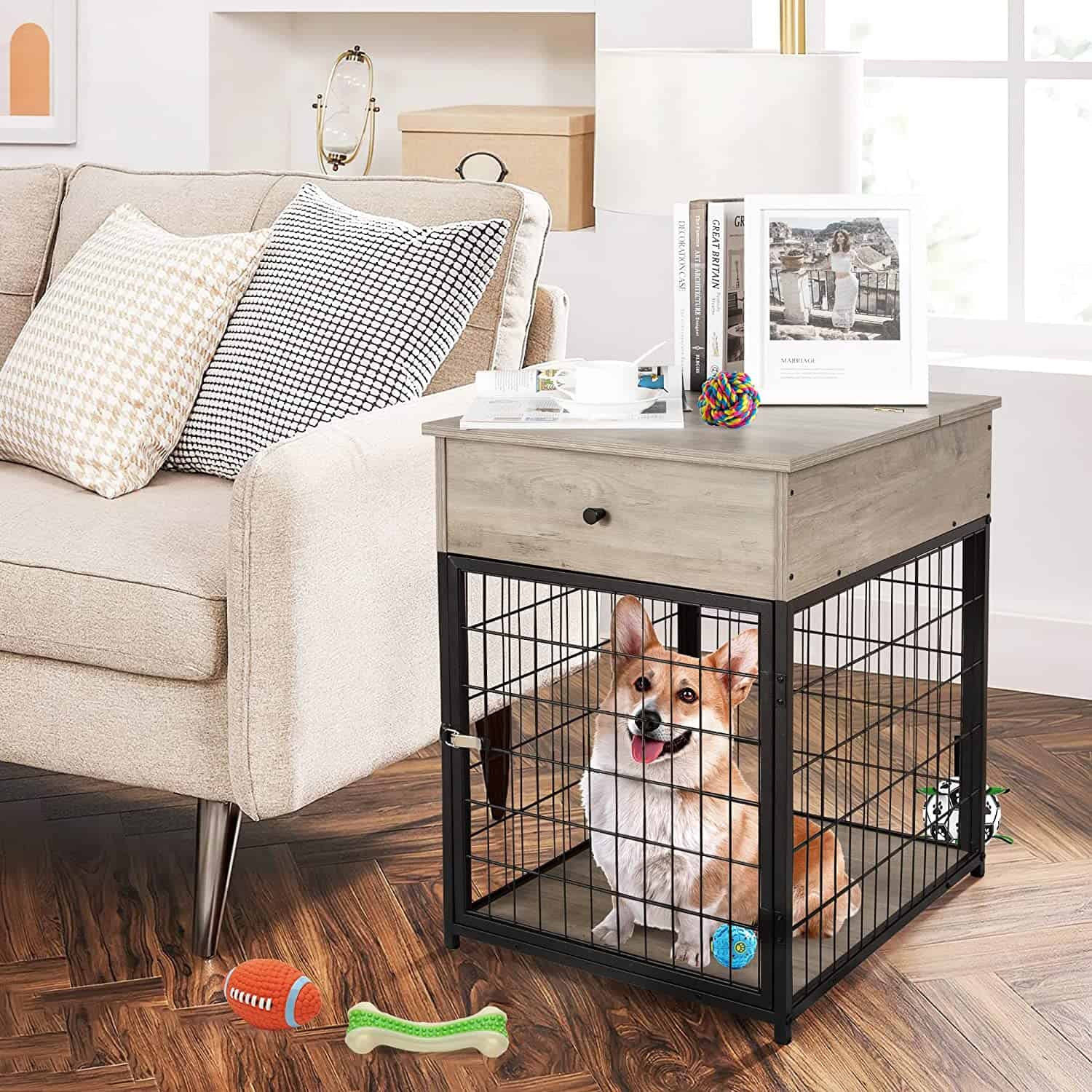 14 Amazing Furniture Dog Crates To Upgrade You And Your Pup's Space ...